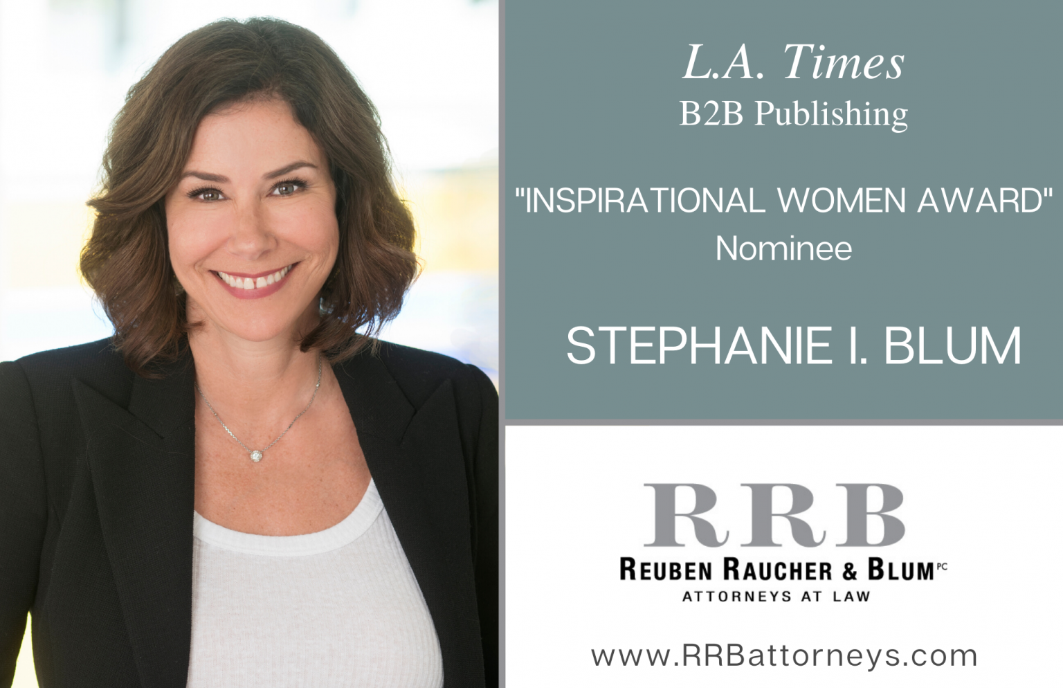 Stephanie Blum Recognized as an Inspirational Women Award Nominee ...