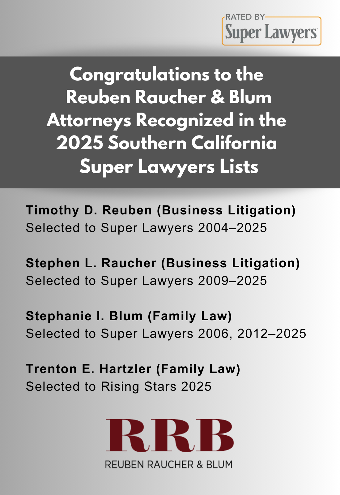 2025 RRB Super Lawyers-Reuben Raucher & Blum Law Firm for Civil ...